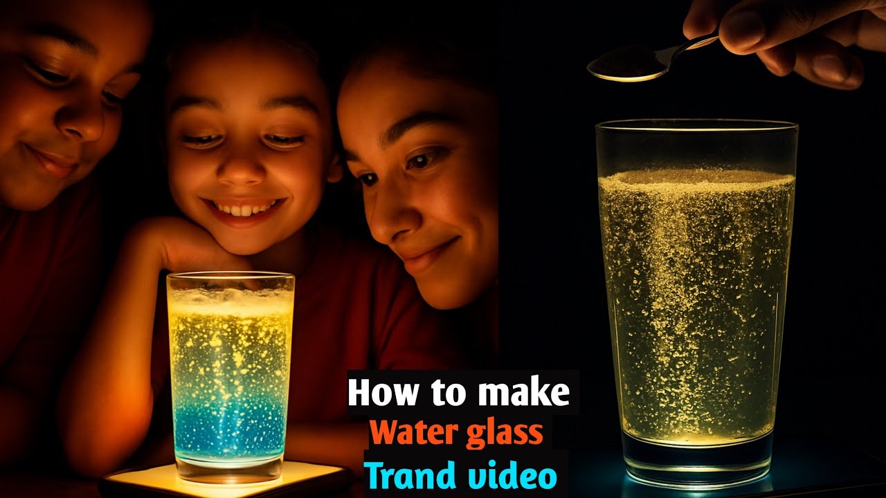 How to make insta tranding water glass video | insta tranding water ...