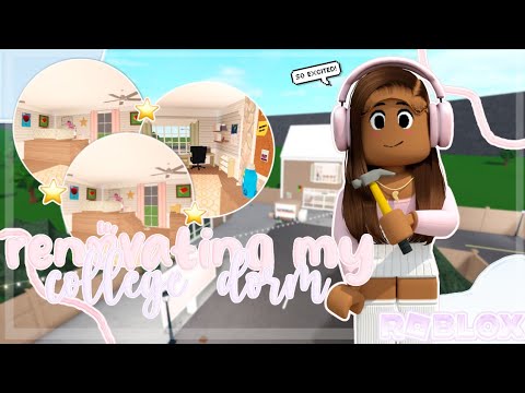 Renovating my COLLEGE DORM ROOM😲CHATOIC?!!* Roblox Bloxburg - YouTube