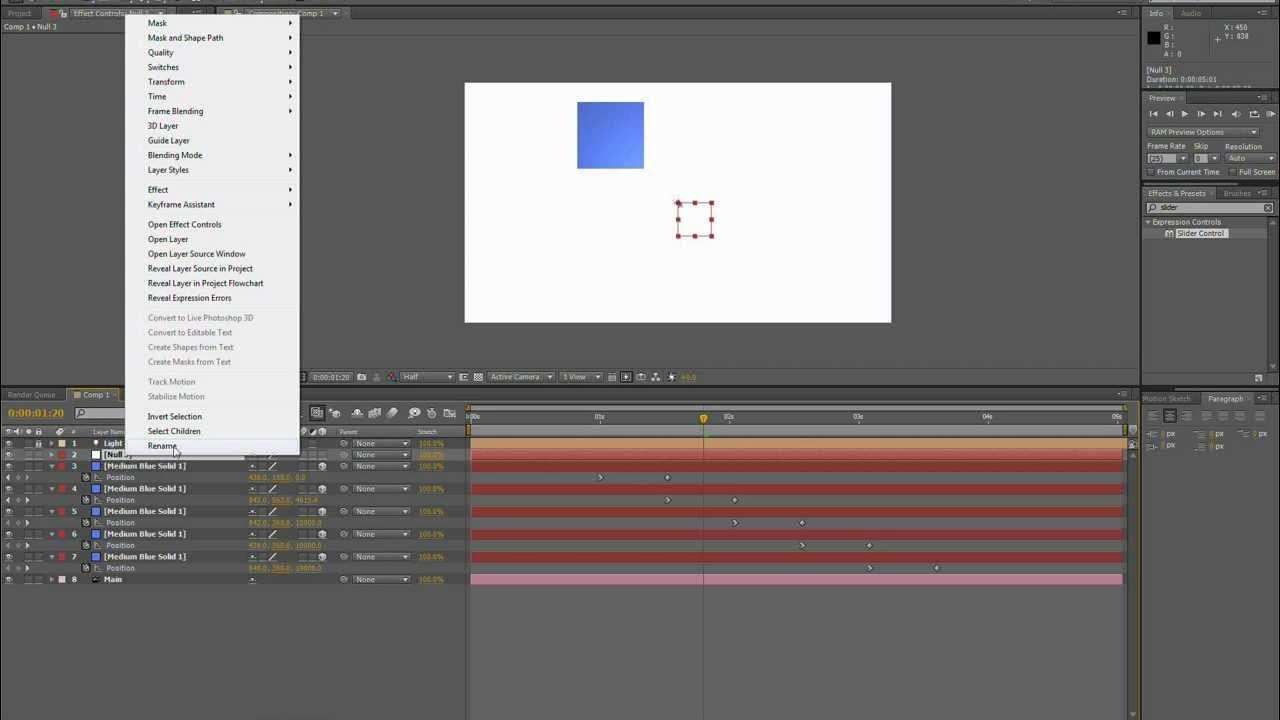 After Effects Tutorial - Slider Control & Wiggle - YouTube