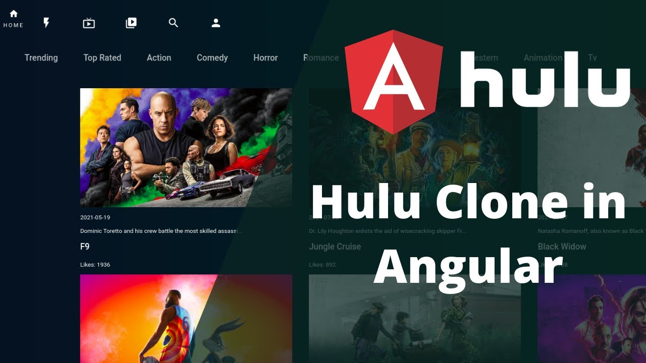 Hulu clone in Angular | TMDB API | Angular Clones #1 - YouTube