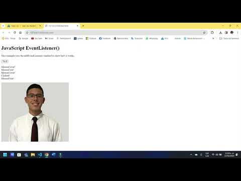JavaScript EventListener() - YouTube