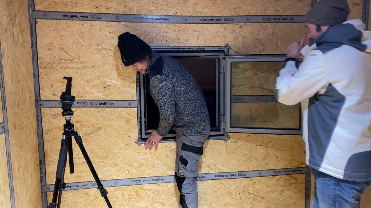 (10) Bauwagen / Tinyhouse - Fenster und Tür einbauen. - YouTube