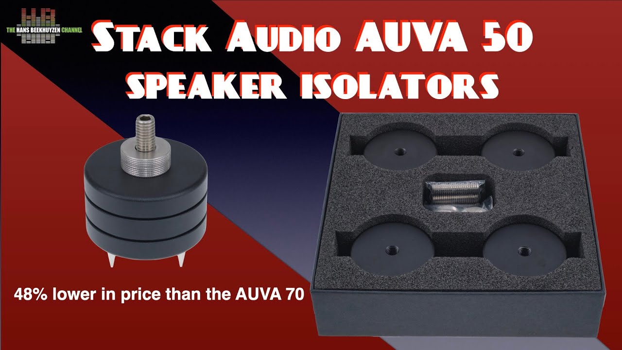 Stack Audio AUVA 50 speaker isolators - YouTube