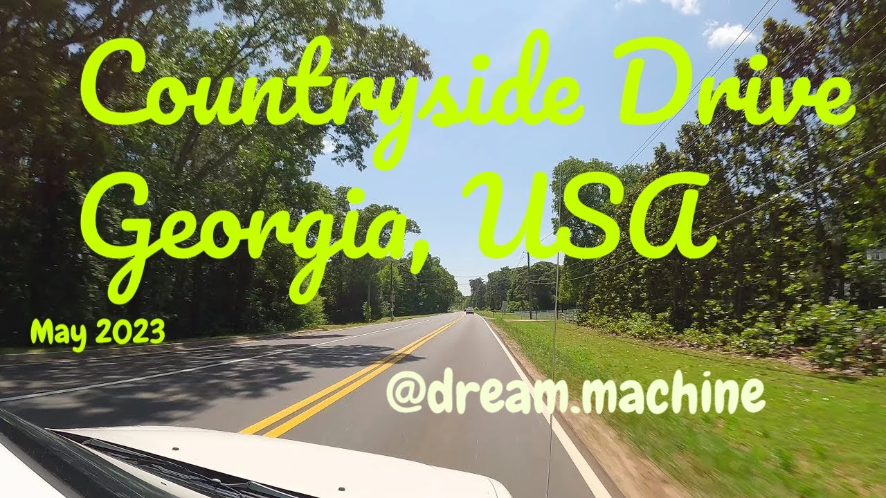 Countryside Drive In Georgia, USA | Lovejoy to Locust Grove in May 2023 ...