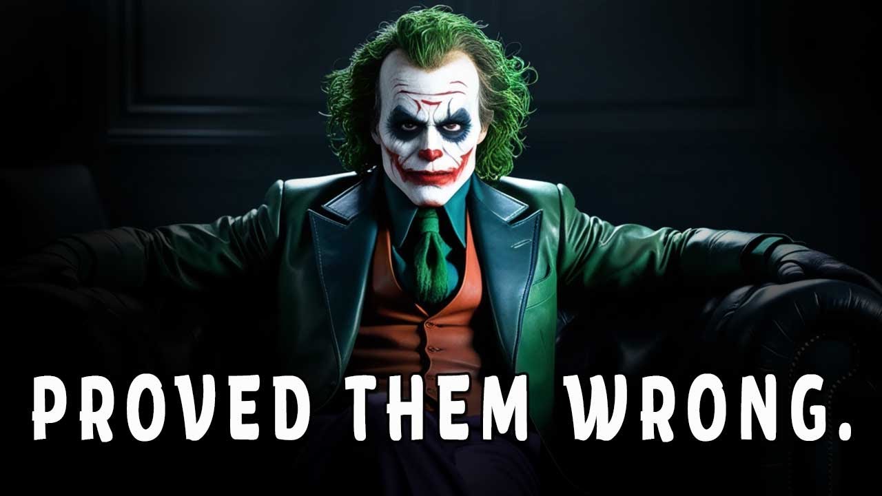 How to overcome DOUBTERS and achieve SUCCESS - Joker Speech (Dark ...