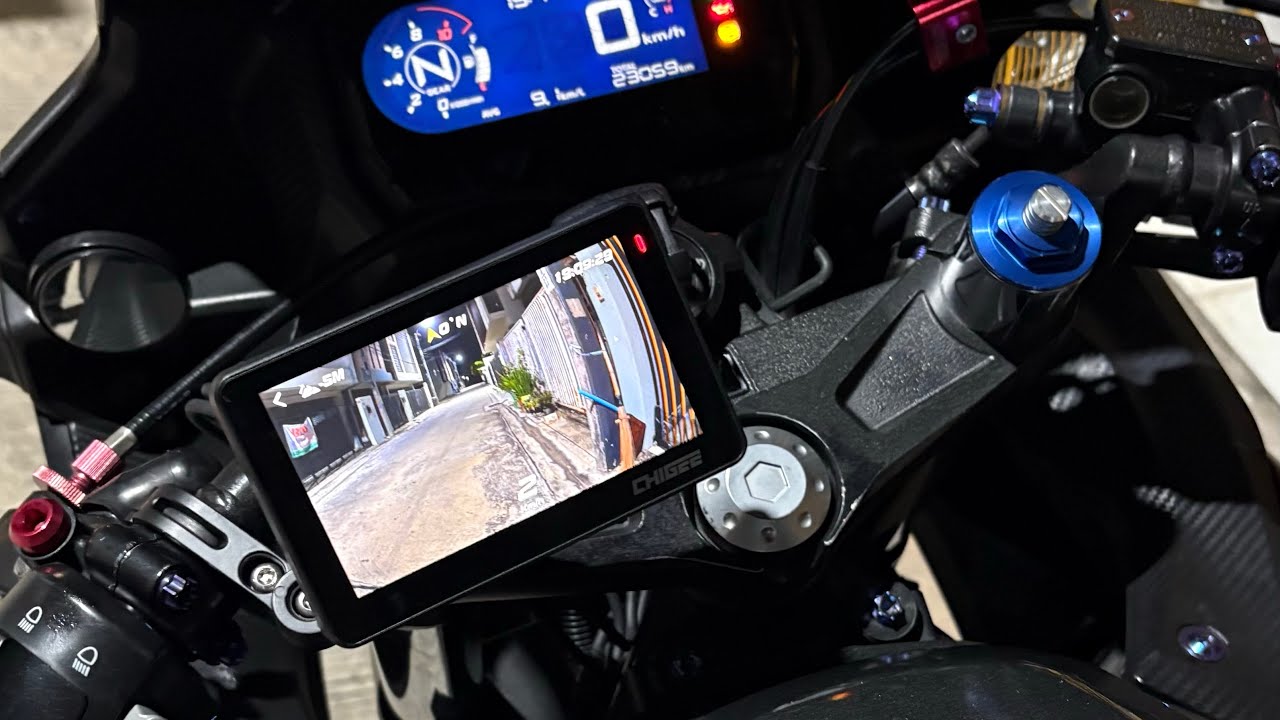 CHIGEE XR-2 ติดตั้งกล้อง จอ 4.3“ กันน้ำระดับ IP68 บันทึกวิดีโอขณะขับขี่ ...