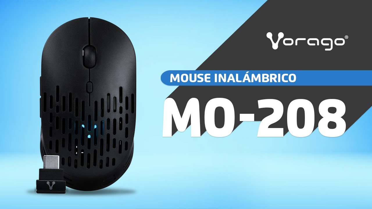 MO-208 Mouse inalámbrico - YouTube