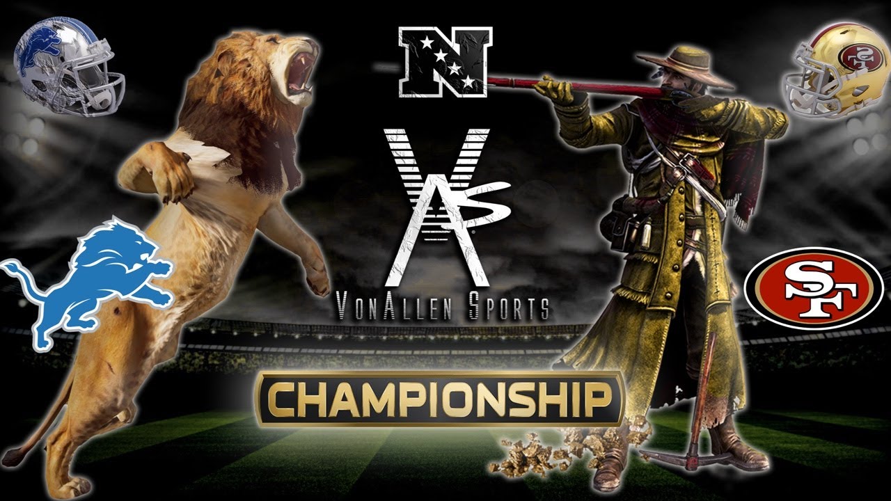 NFC CHAMPIONSHIP Lions vs 49ers! VAS LIVE stream! - YouTube