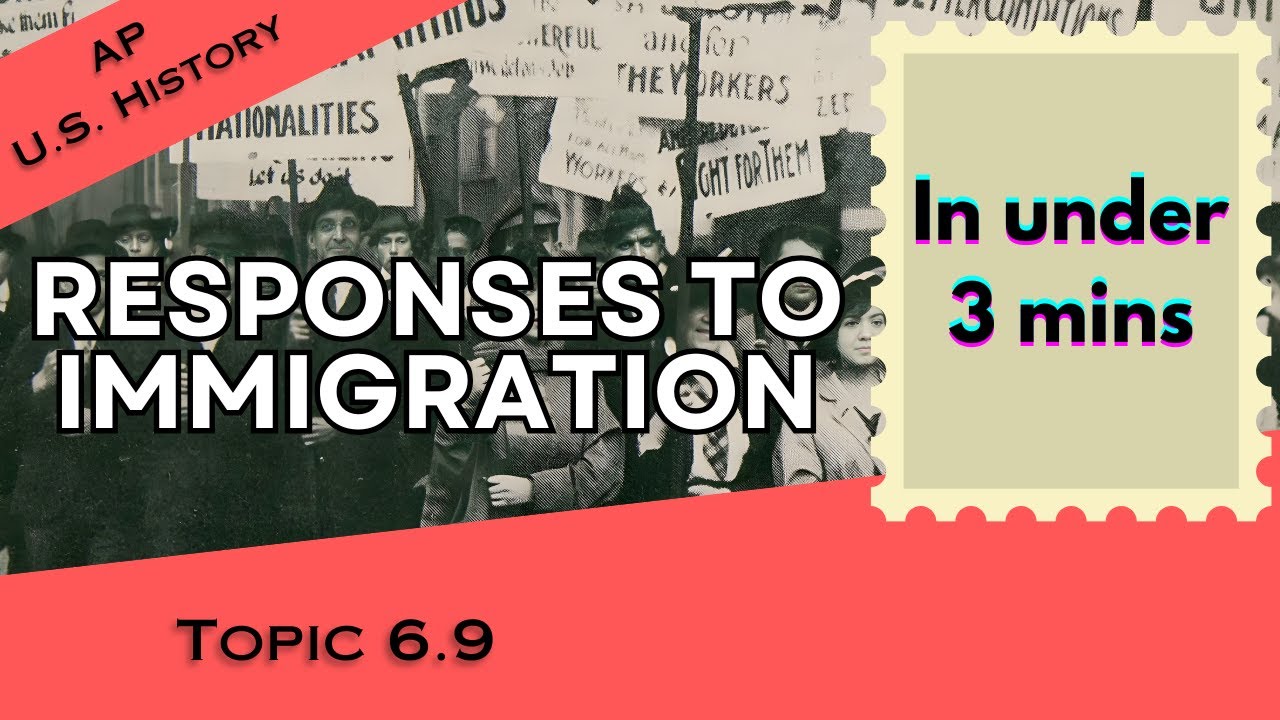 Responses to Gilded Age Immigration in Under 3 mins (APUSH Unit 6 Topic ...