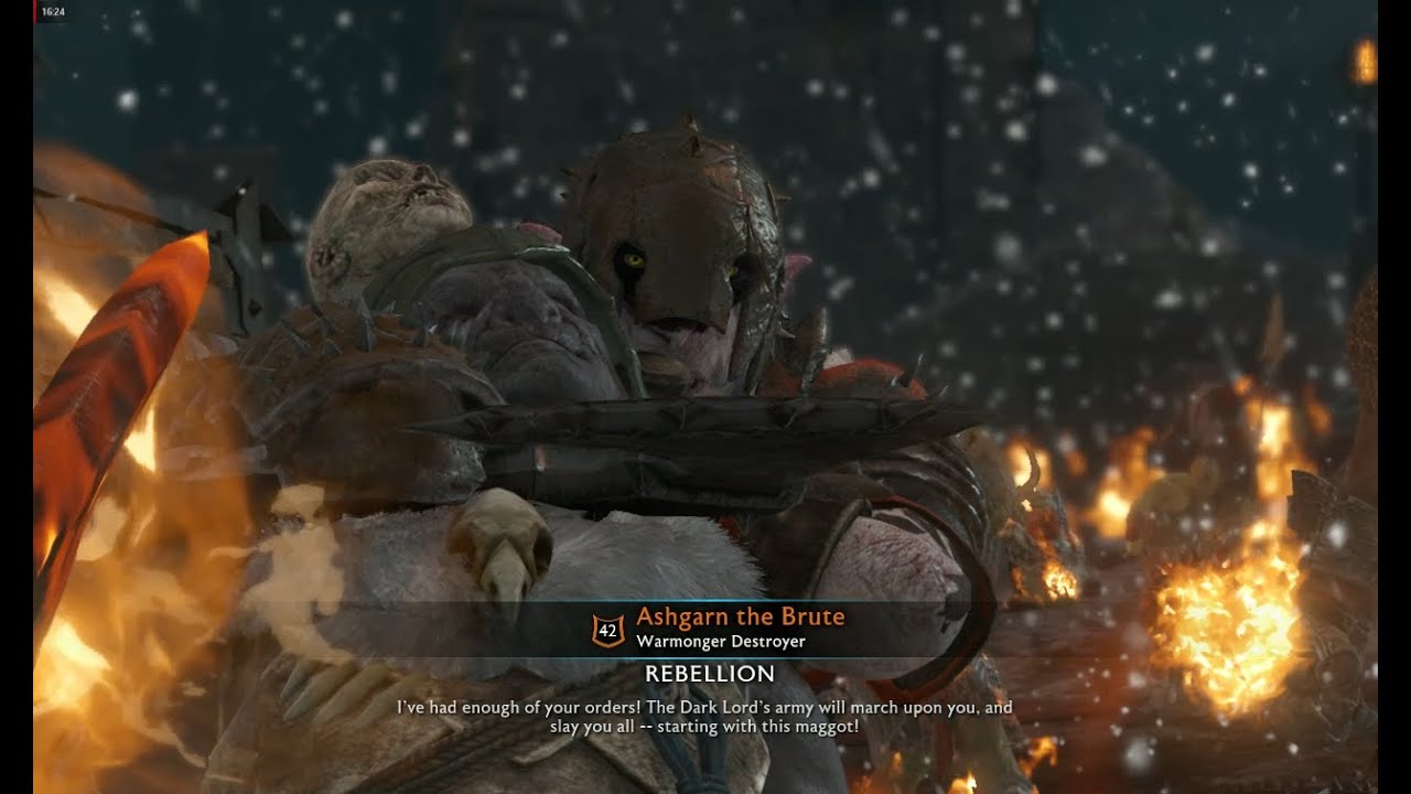 Shadow of war - Insane Fighting lot of Orc Captain - YouTube