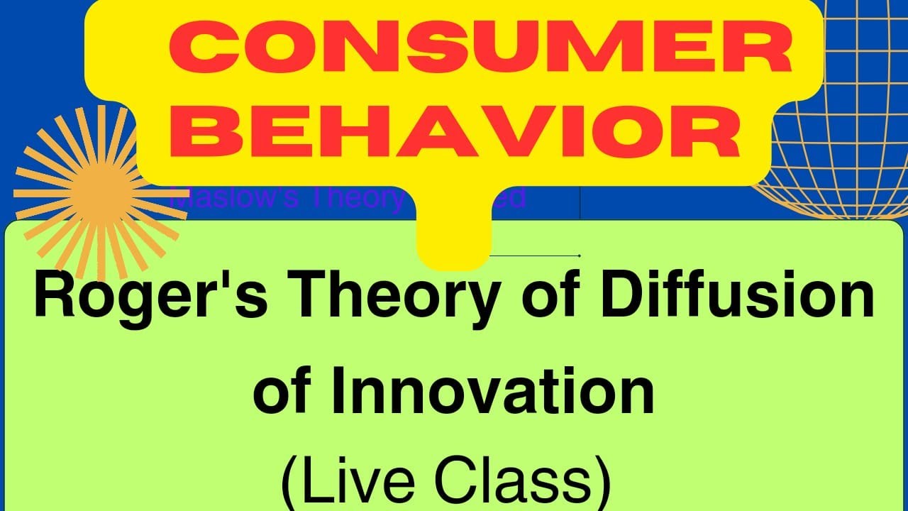 Roger's Theory of Diffusion of Innovation (Live Class) |Consumer ...