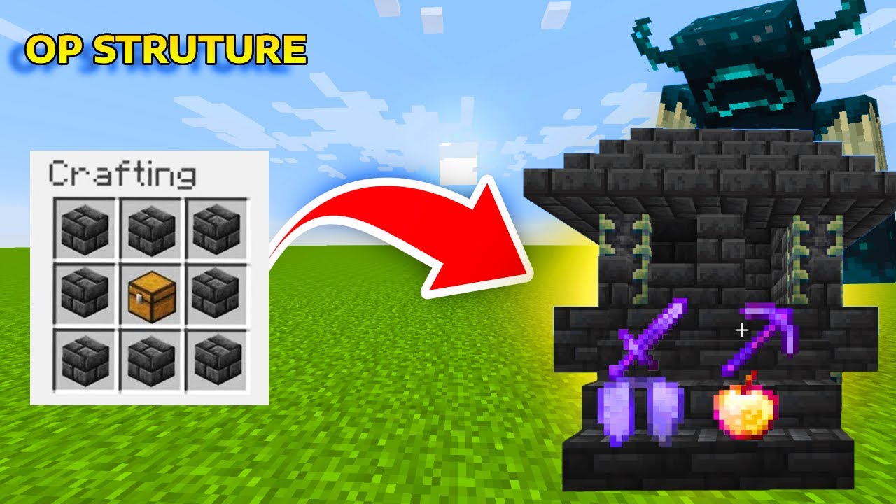 Minecraft But I Can Craft New OP STRUCTURES.... - YouTube