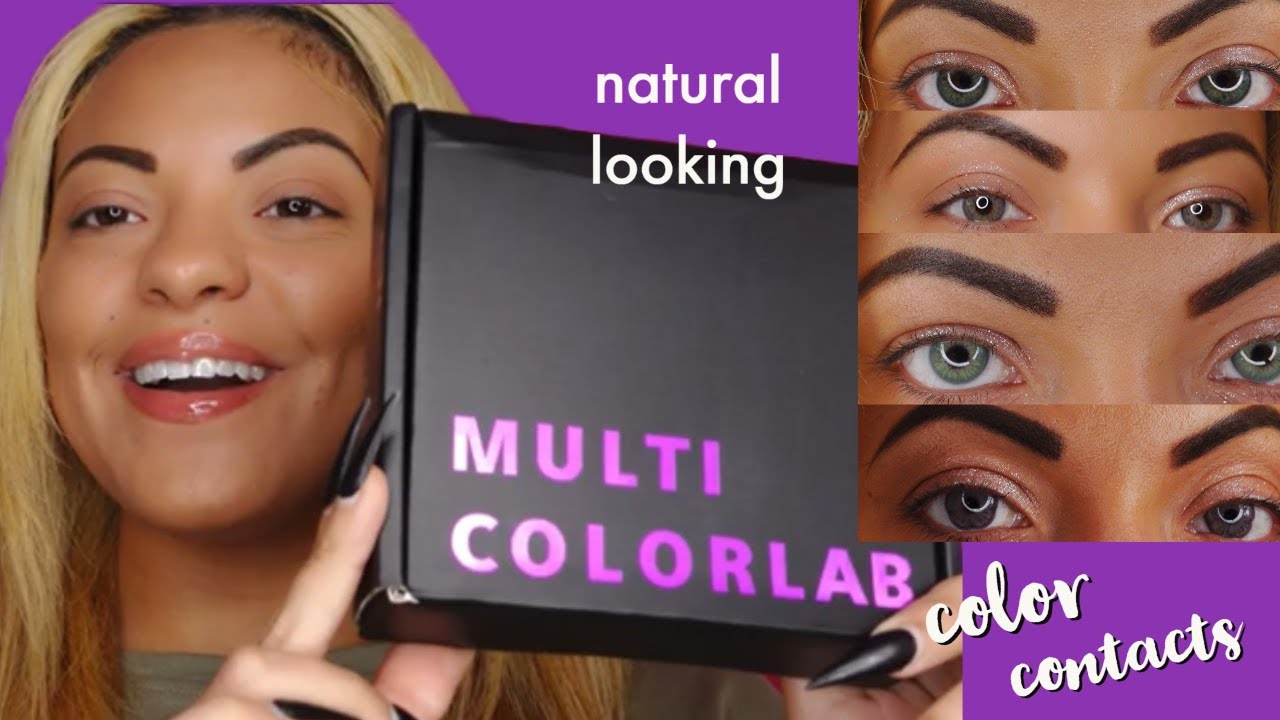 Multicolor Lab COLORED CONTACT LENSES TRY ON HAUL - YouTube