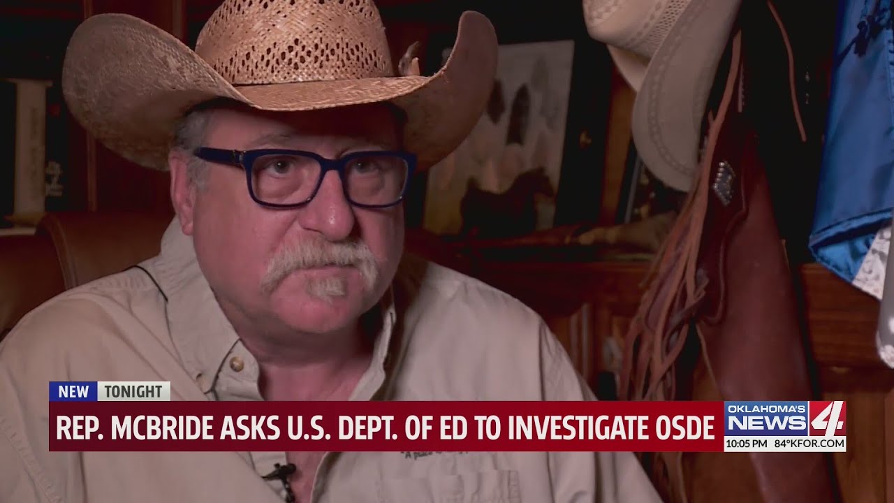 Rep. McBride asks U.S. Dept. of ED to investigate OSDE - YouTube
