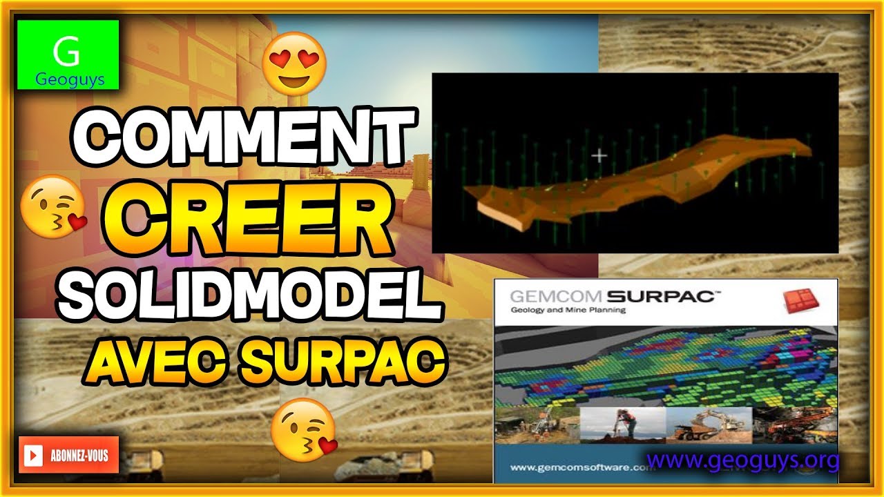 [TUTO DE SURPAC] SOLIDMODEL - YouTube