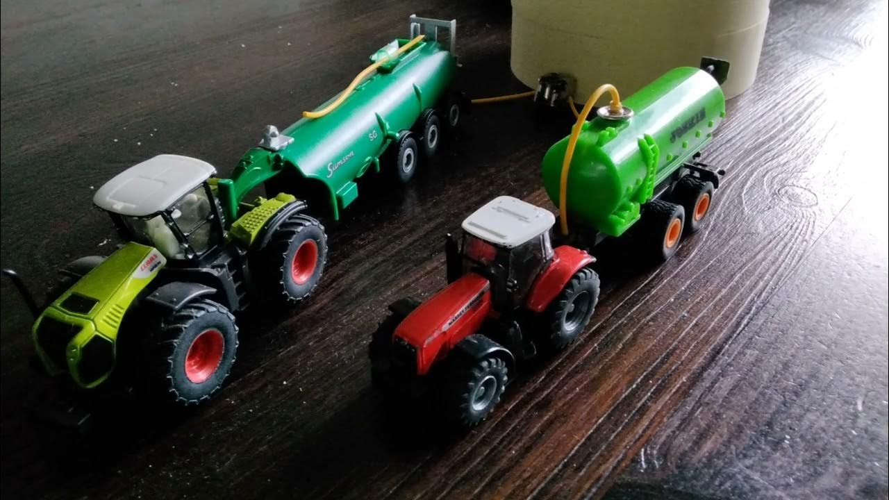 Siku 1 87, MF 8480, Joskin, Samson, Claas Xerion 5000, Gülle fahren, Farmer - YouTube