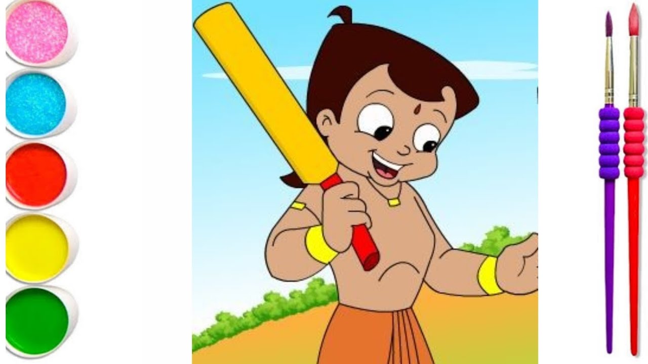 How to Draw Chota Bheem | Chota Bheem Drawing For Beginners Step by ...