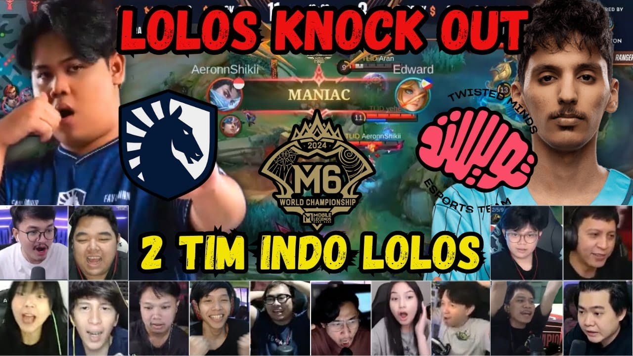 ERA INDO IS BACK? 2 TIM INDO LOLOS! REAKSI STREAMER TIM LIQUID VS ...