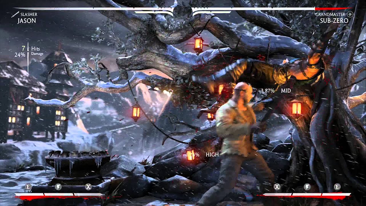 MKX Jason Slasher Overhead Combo on Normal Size - YouTube