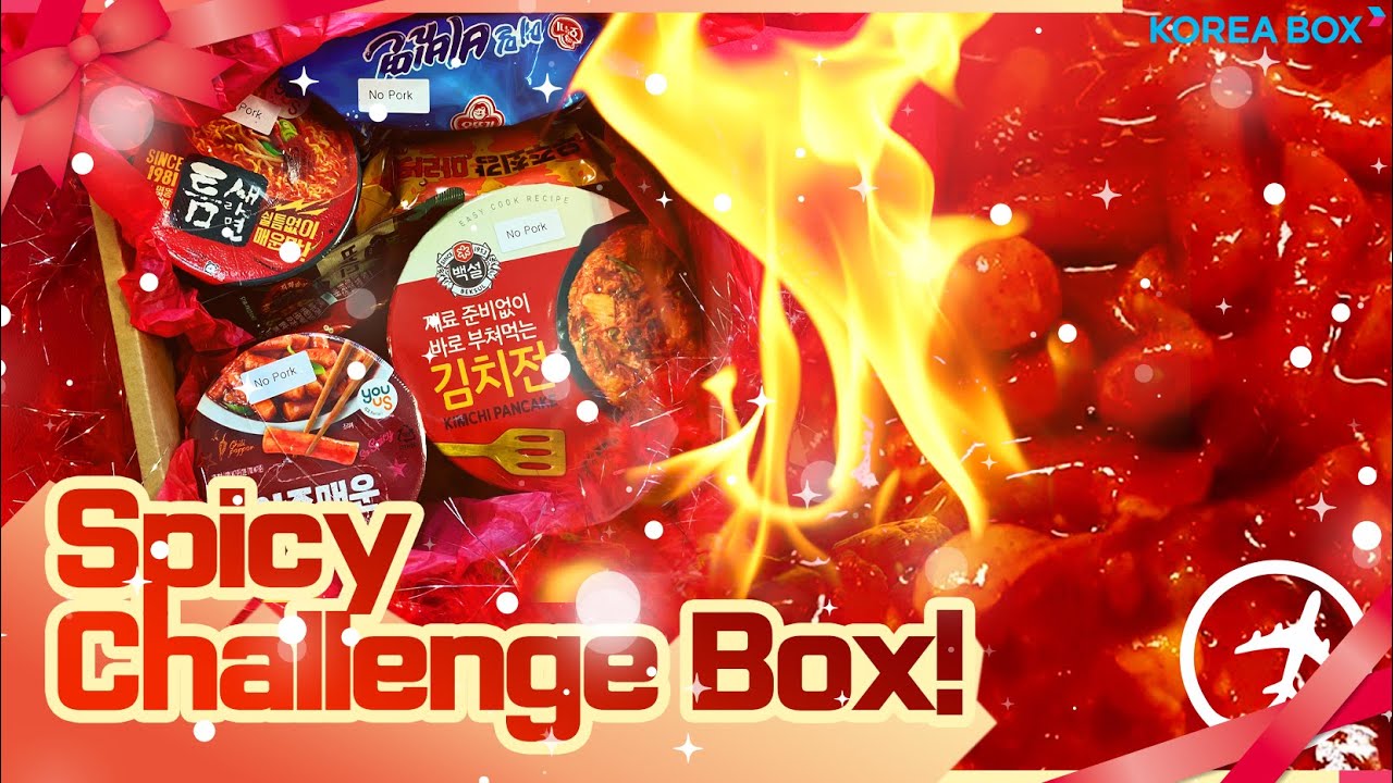 Unboxing Spicy Challenge Box - YouTube