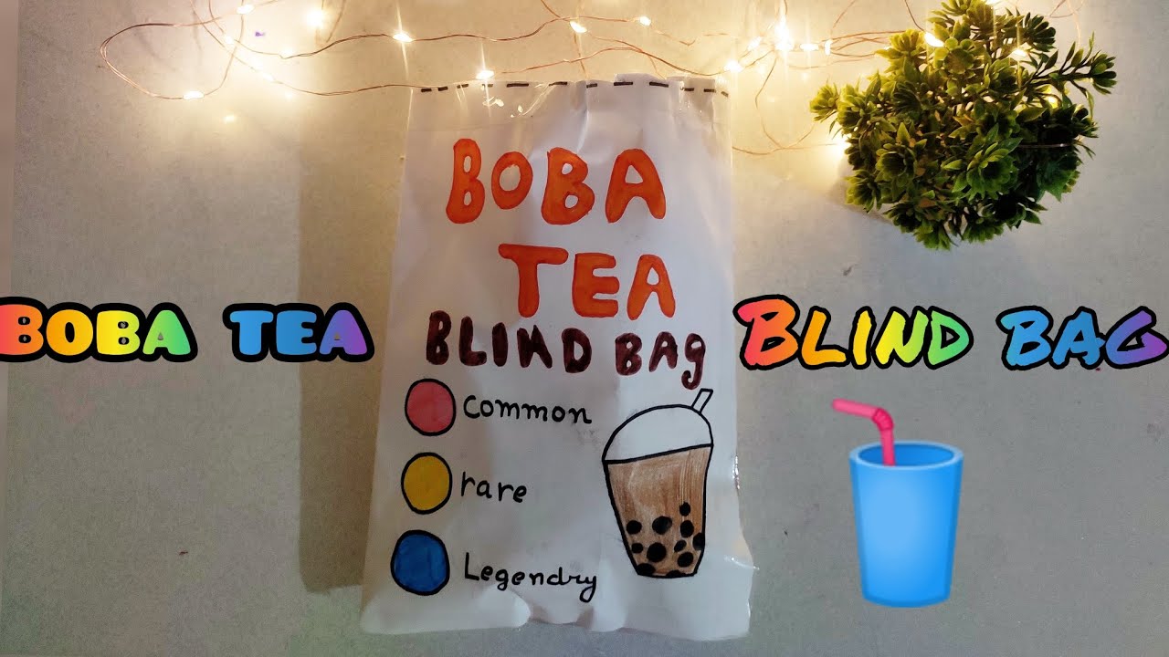 Boba Tea Blind Bag🥤| ASMR satisfying unboxing blind bag - YouTube