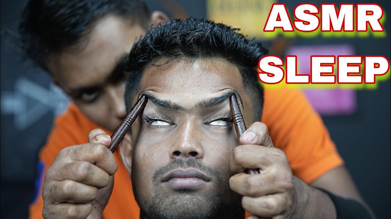 ASMR Sleeping Head Massage For Deep Sleep | Stick Head Massage And Neck ...