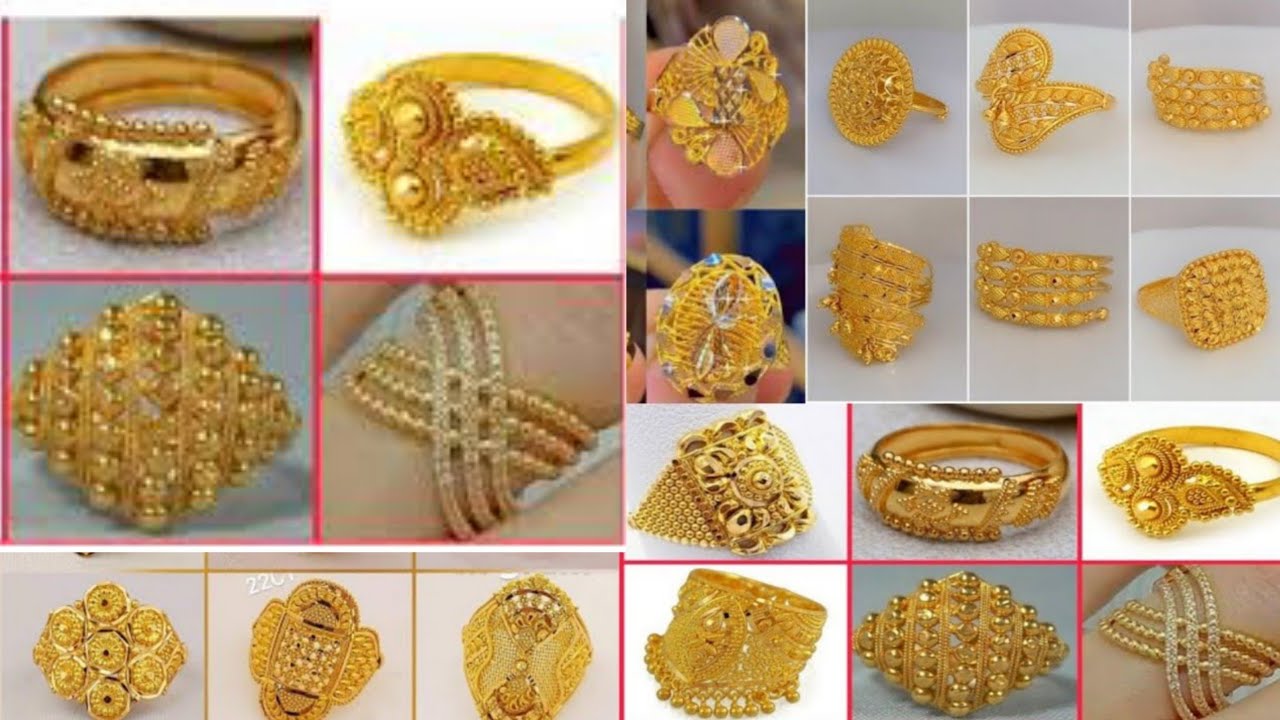 gold rings designs for girls/gold ring design - YouTube