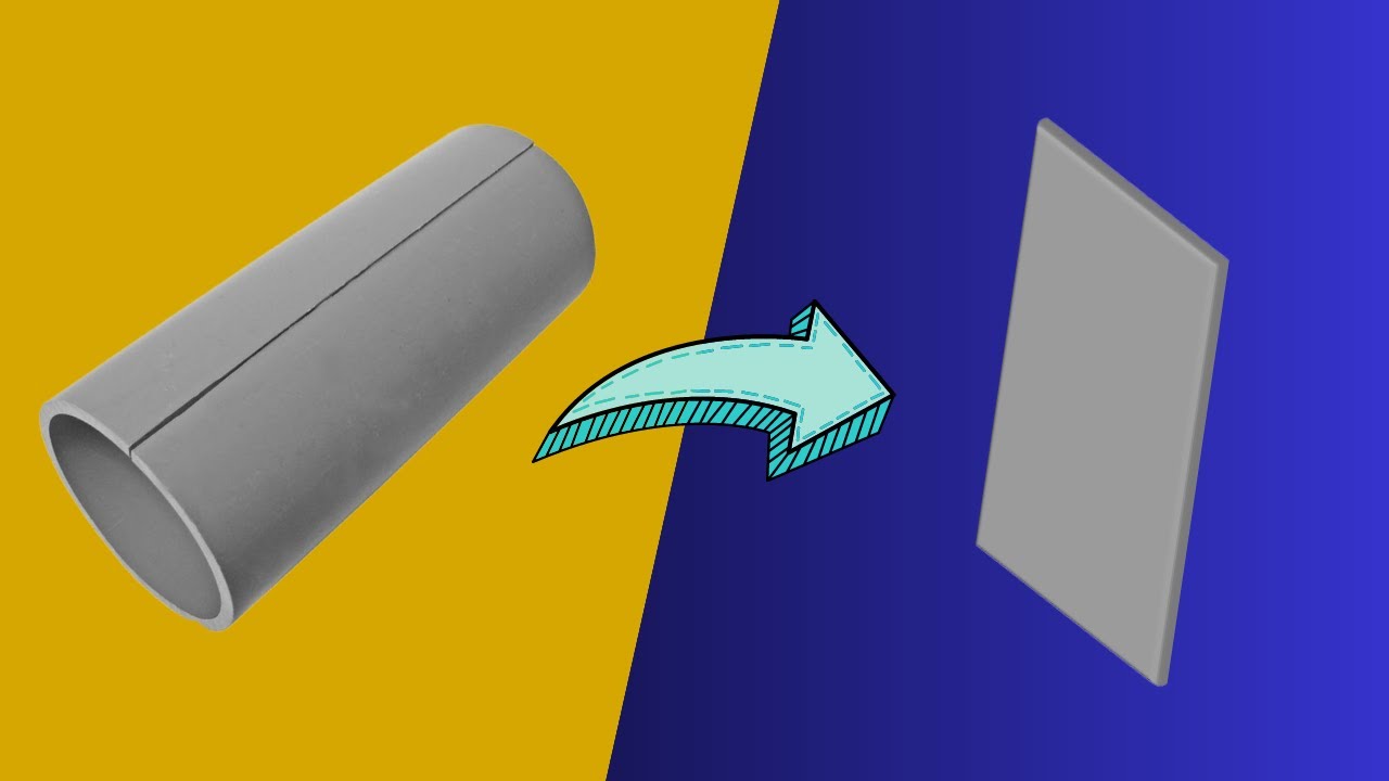 How to turn PVC pipe into PVC sheets for DIY projects - YouTube