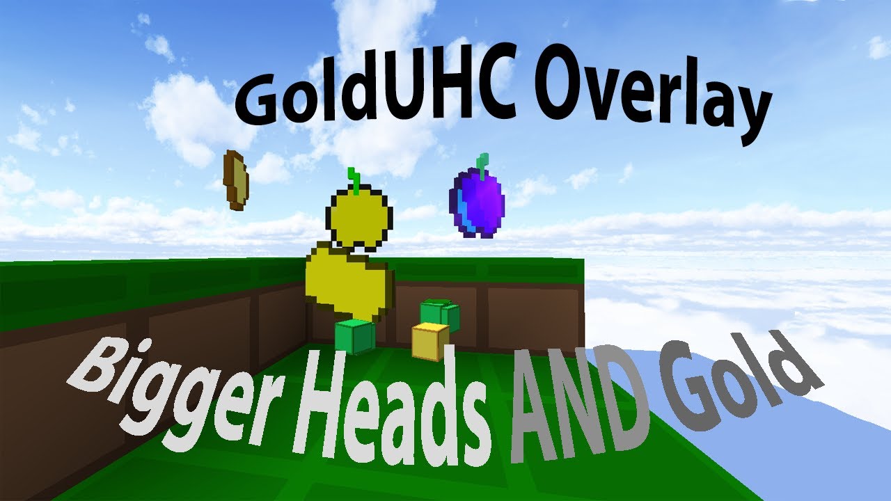 Bigger Heads and Gold for Hypixel Uhc. The GoldUhc Overlay pack release ...
