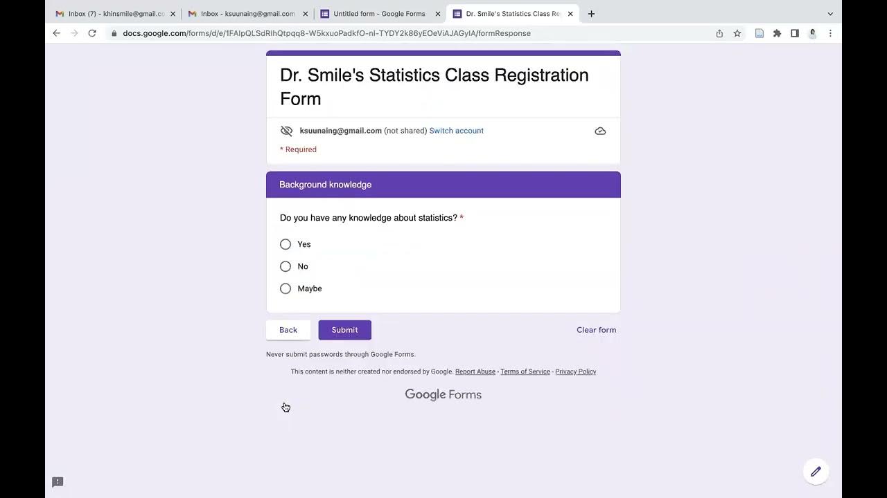 7 How to create Google Form - YouTube