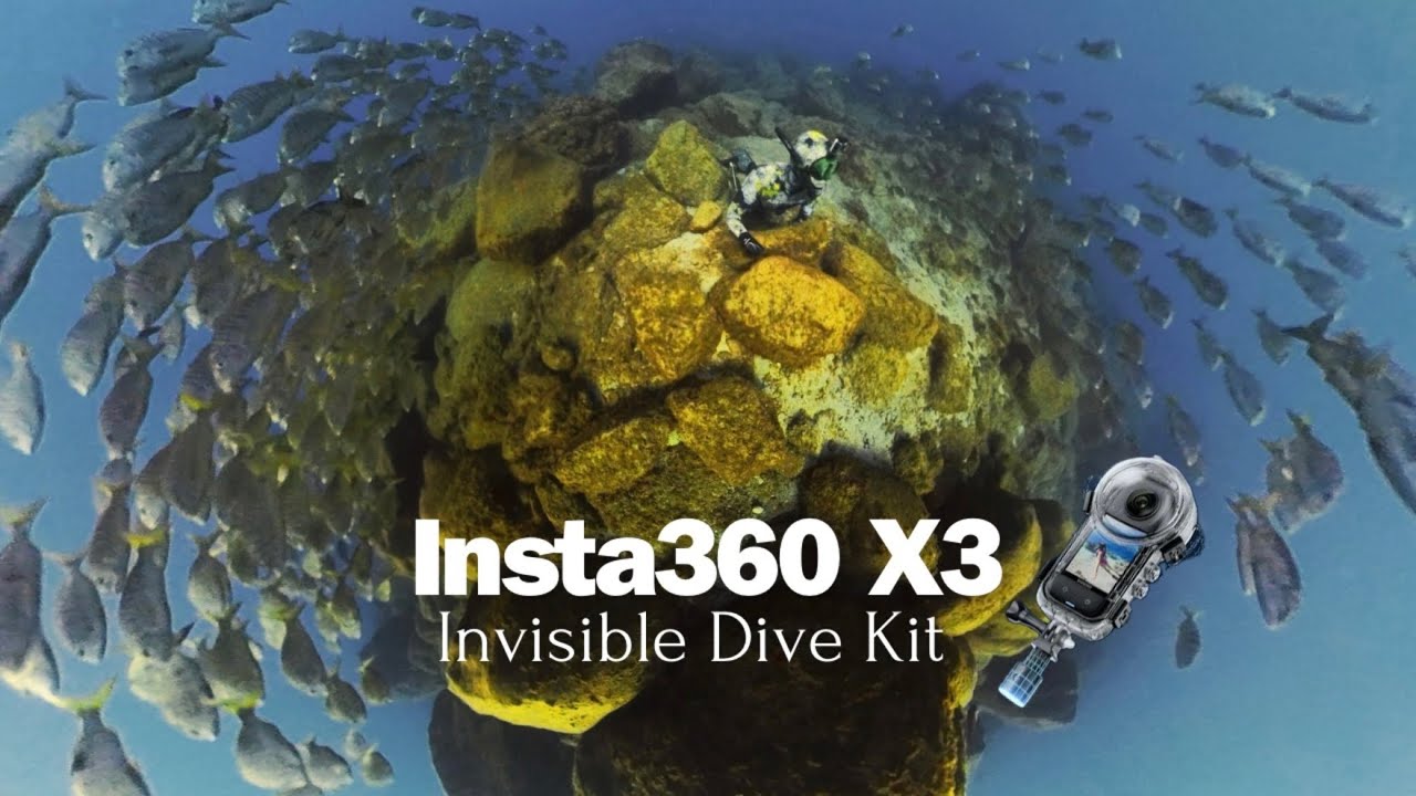 Shooting Underwater 360º Video! Insta360 x3 Invisible Dive Case - YouTube