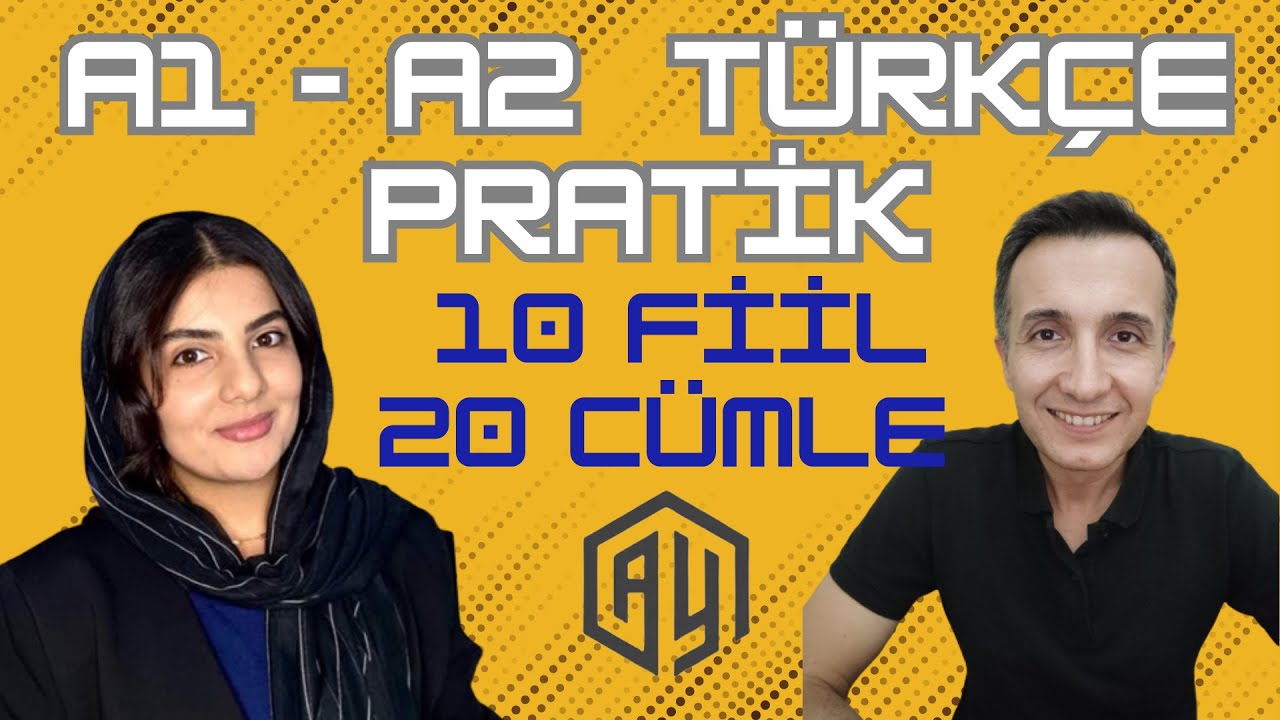 A1- A2 Türkçe Pratik | 10 Fiil ve 20 Cümle | Turkish Conversation - YouTube