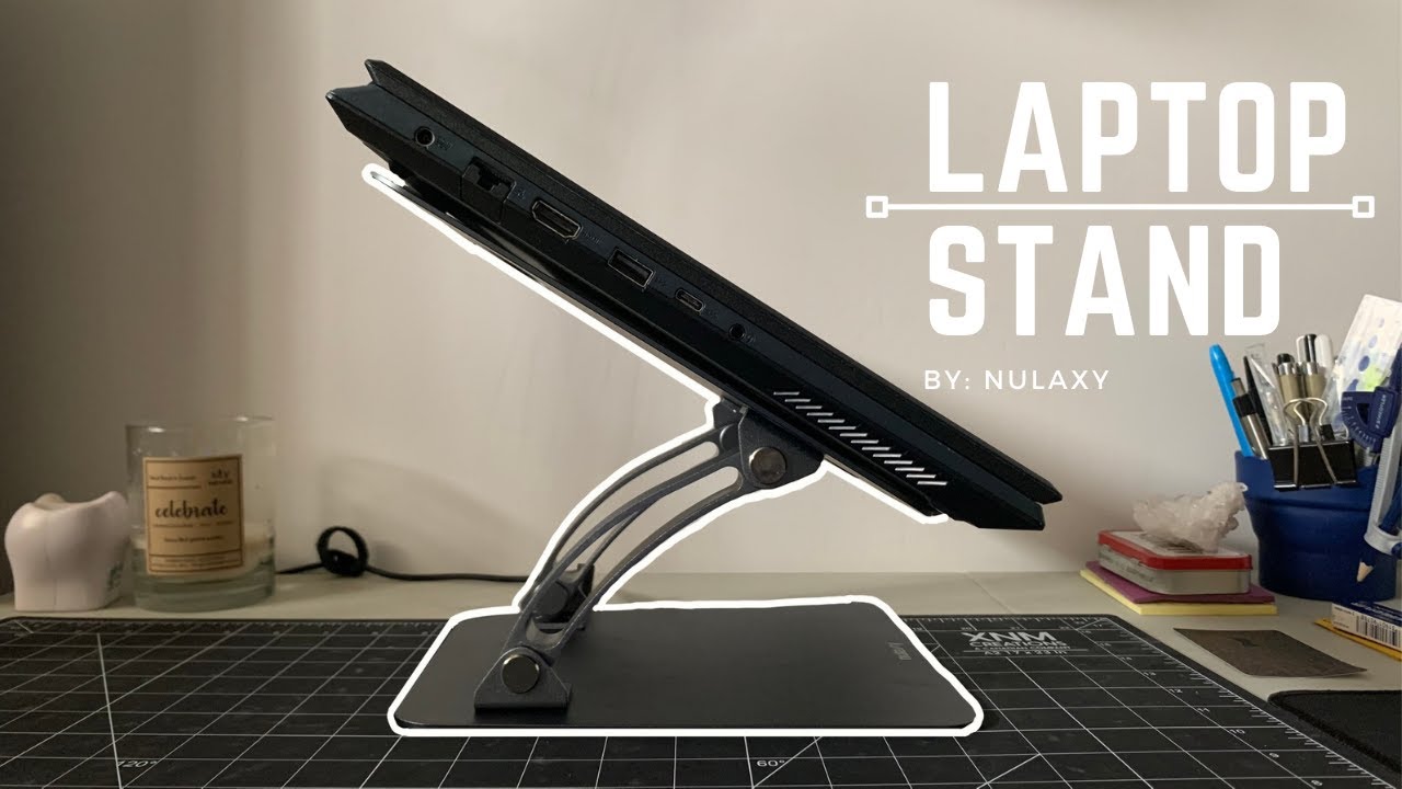 Nulaxy Adjustable Laptop stand - YouTube