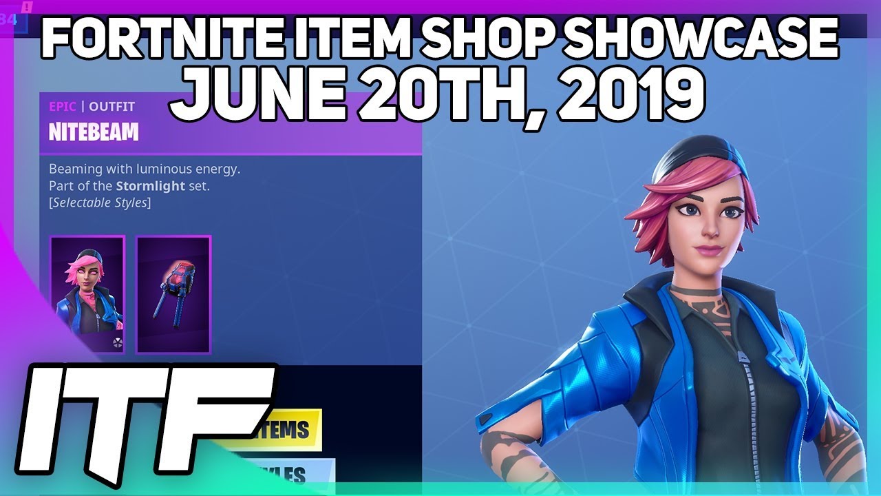 Fortnite Item Shop *NEW* NITEBEAM AND FLARE SKIN SETS! [June 20th, 2019 ...