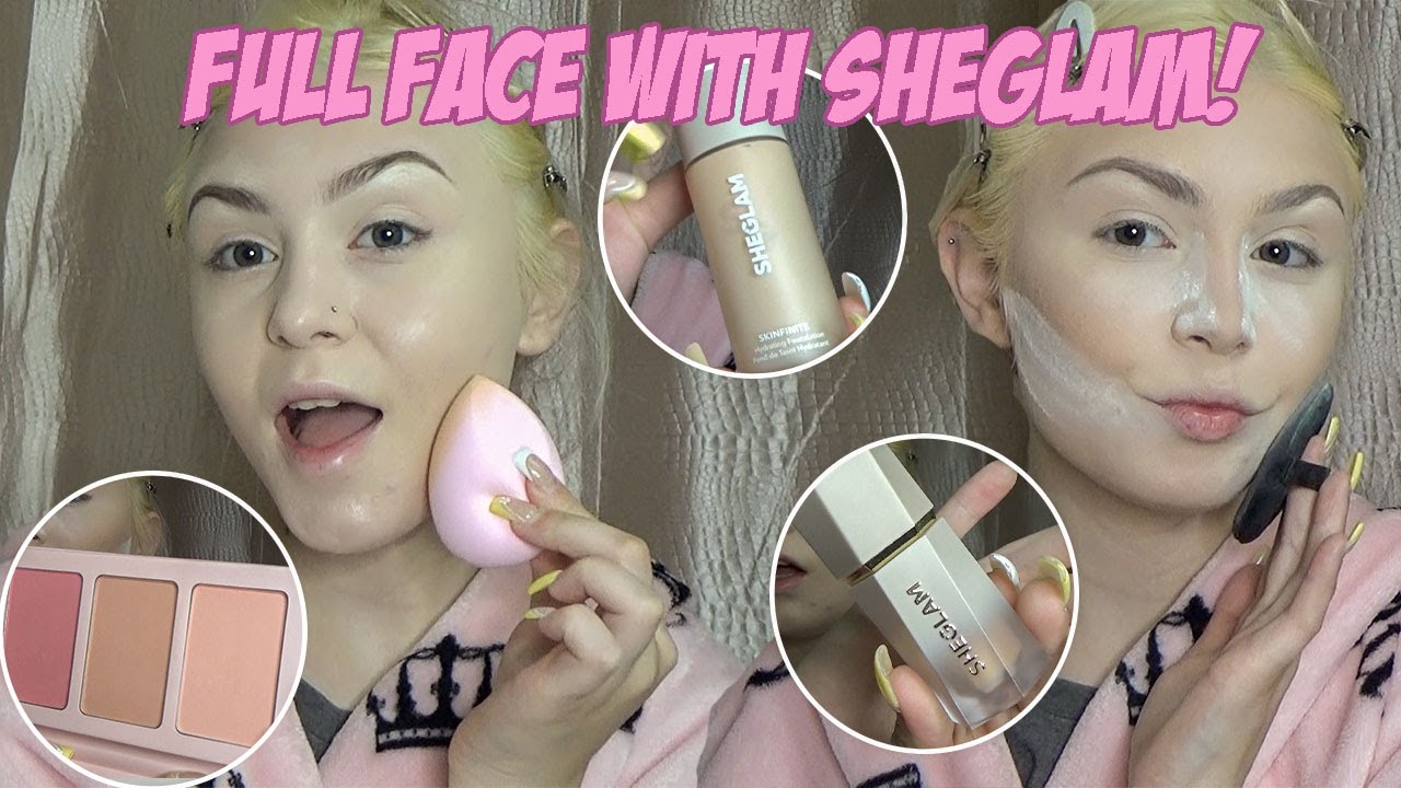 Full Face Using Shein Makeup | Sheglam makeup!!! | Nitalia Risley - YouTube