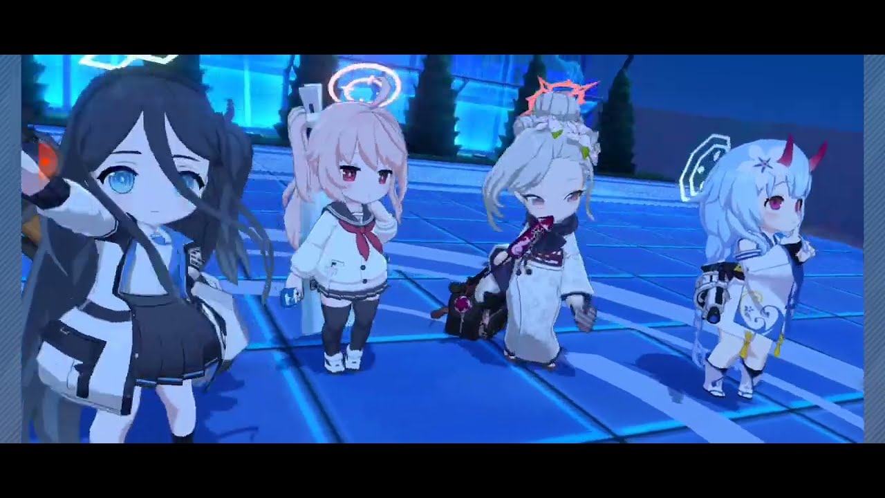 Blue archive - Raid Boss Perorodzilla insane 2 Team No Karin Bunny & Ui ...