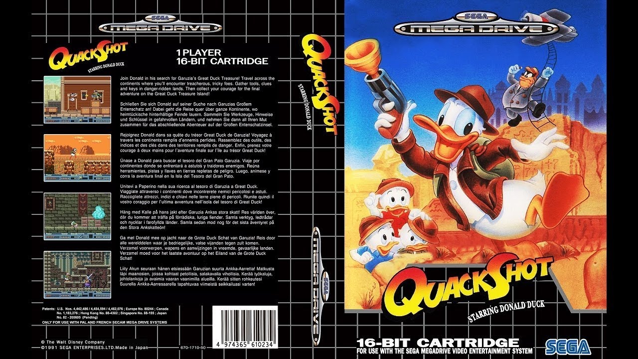 Quack Shot Starring Donald Duck на сега часть 1 - YouTube