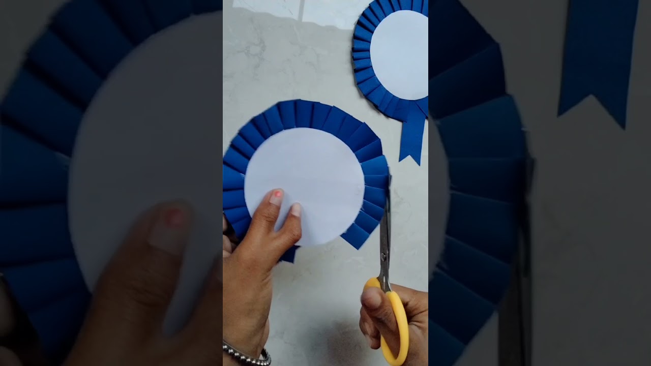 Republic day special batch making idea..😀 ️👍 paper batch making idea ...