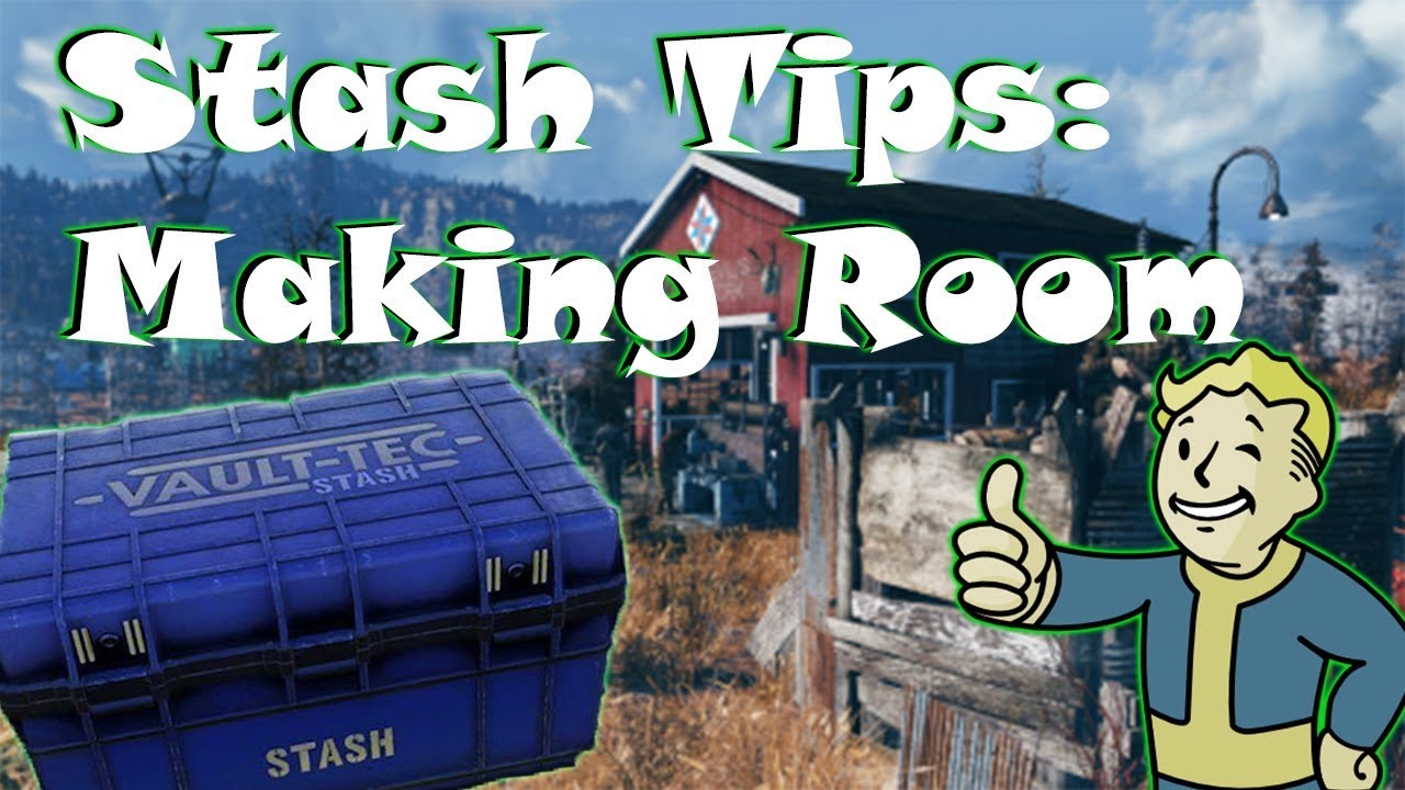 Fallout 76 Stash tips, Make more space - YouTube