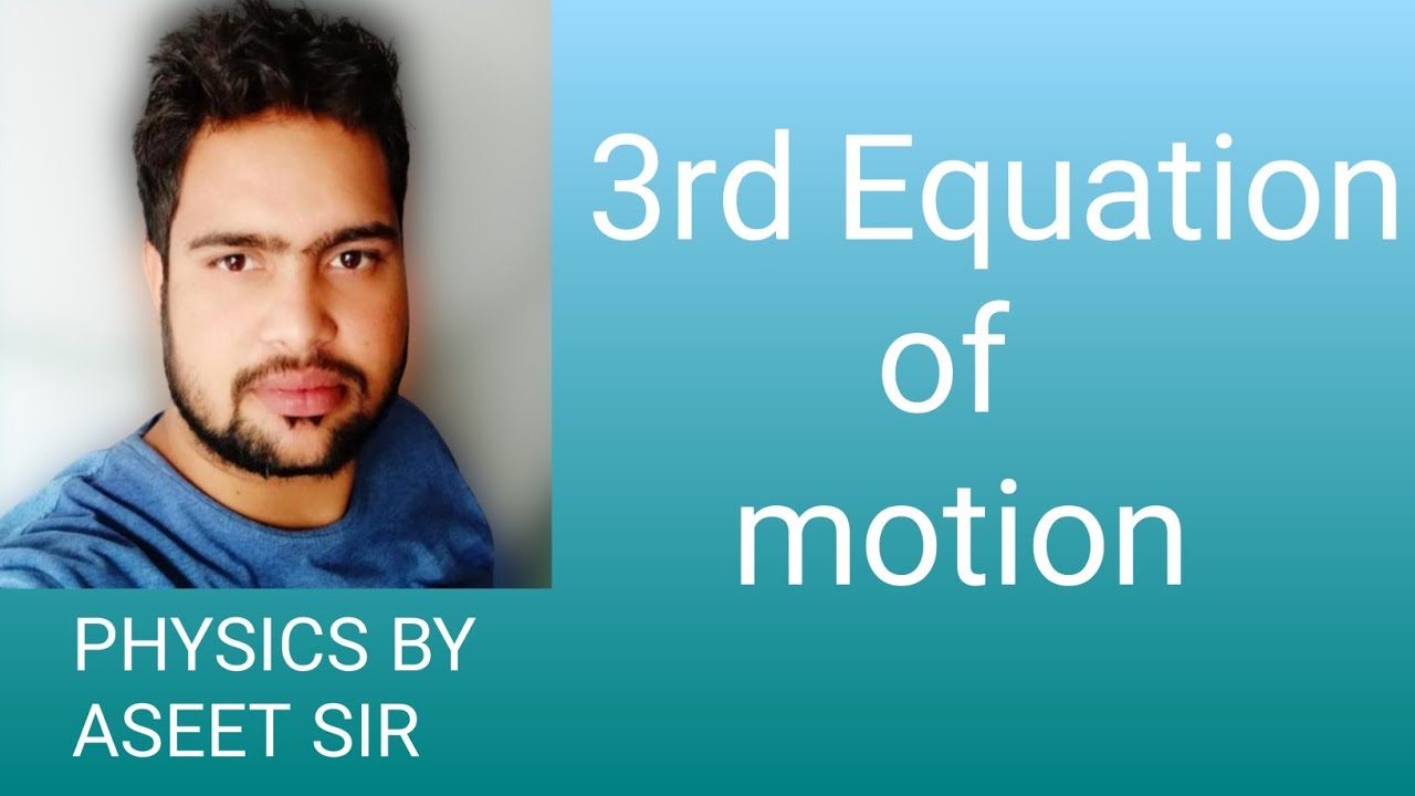 3rd equation of motion by graphical method || equation of motion by ...