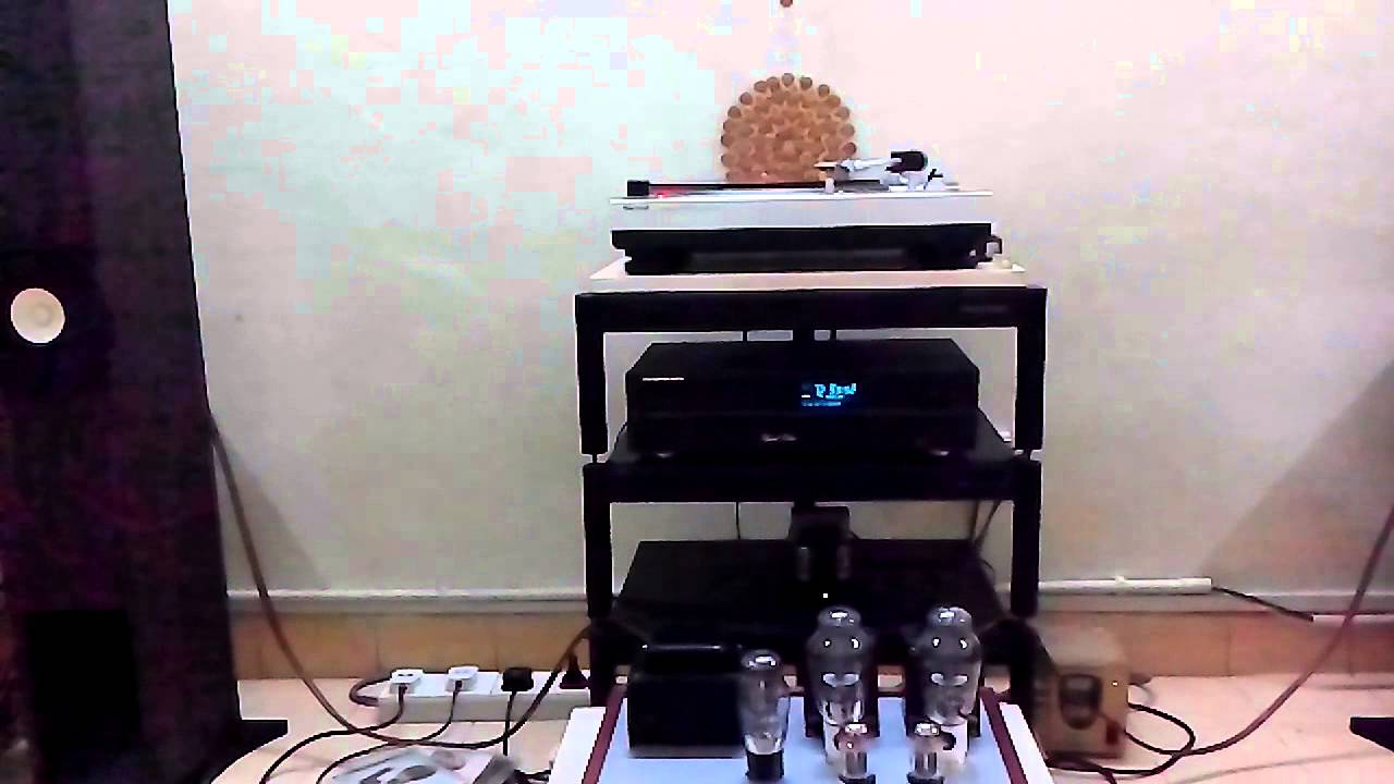 DIY 300B Tubes amplifier and BVR double mouth spk - YouTube