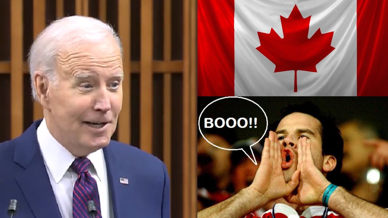 Canadians booed President Biden 😮🤣🤣 Embarrassing! - YouTube