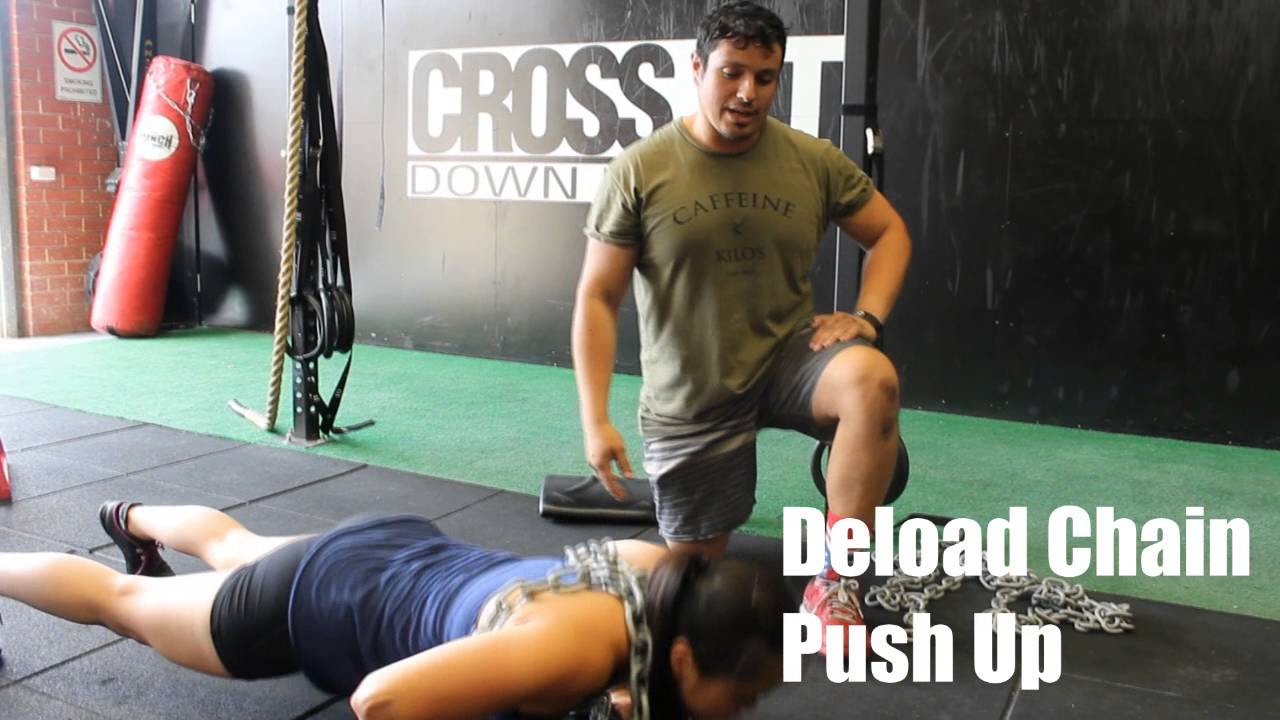 Deload Chain Push Up - YouTube