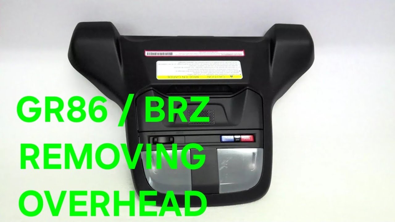 2024 TOYOTA GR86 HOW TO REMOVE OVERHEAD CONSOLE - YouTube