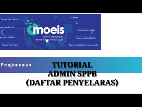 TUTORIAL ADMIN SPPB (LANTIKAN PENYELARAS) - YouTube