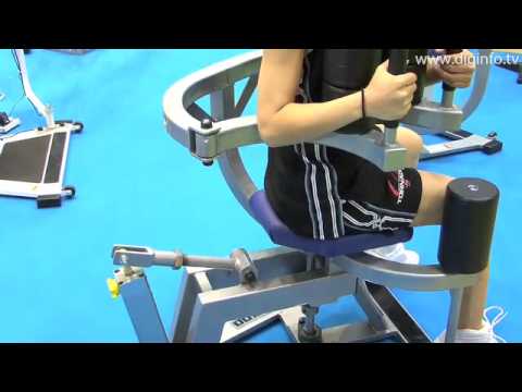 Hydraulic muscle training machine, Torso Rotation : DigInfo - YouTube