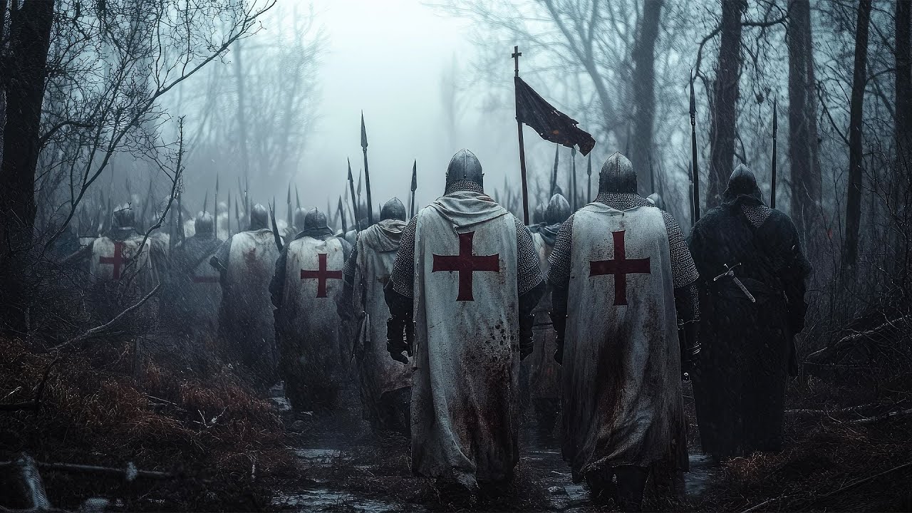 Templar Knight Chant | Hymn Marching in the Dark and Snowy Night ...