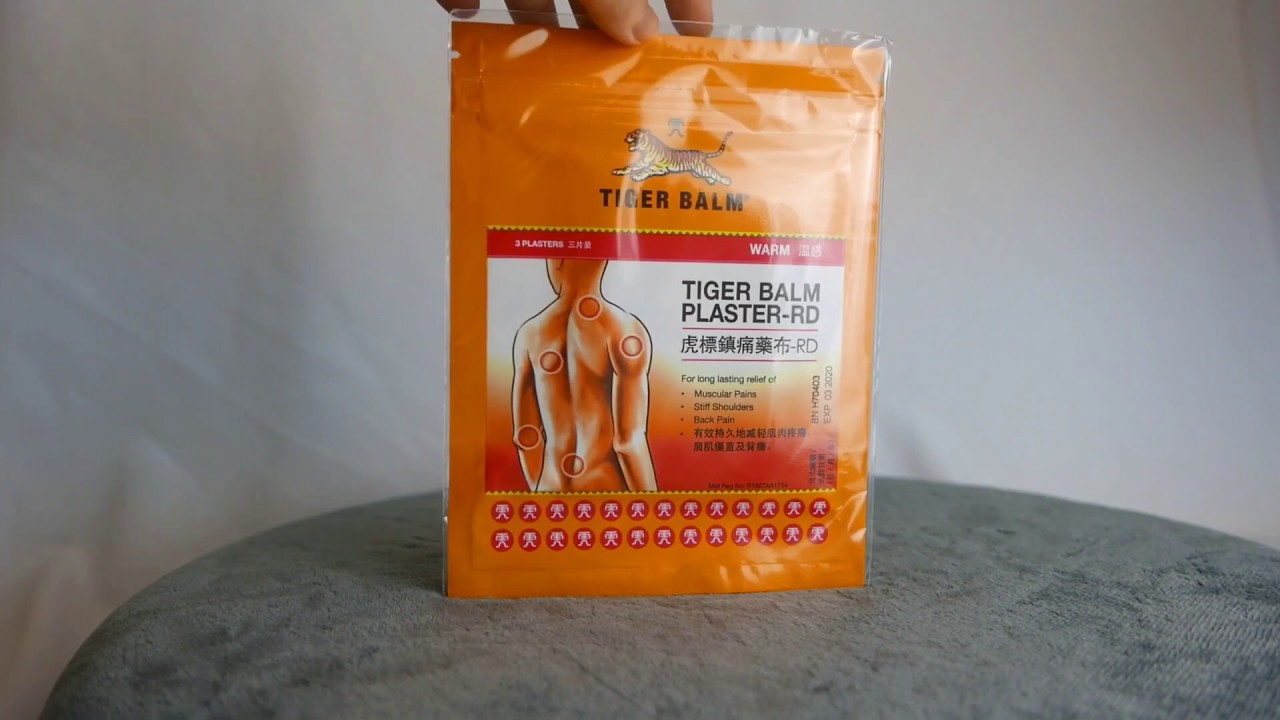 WORKS LIKE MAGIC! Tiger Balm Red Plaster (Warm) for sore muscles, stiff ...