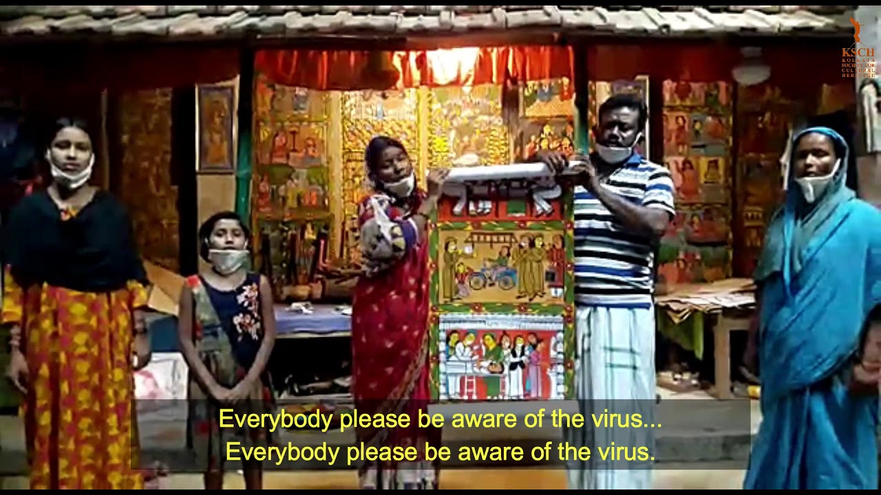 Pot Chitro (also known as Scroll Painting) !!! - YouTube