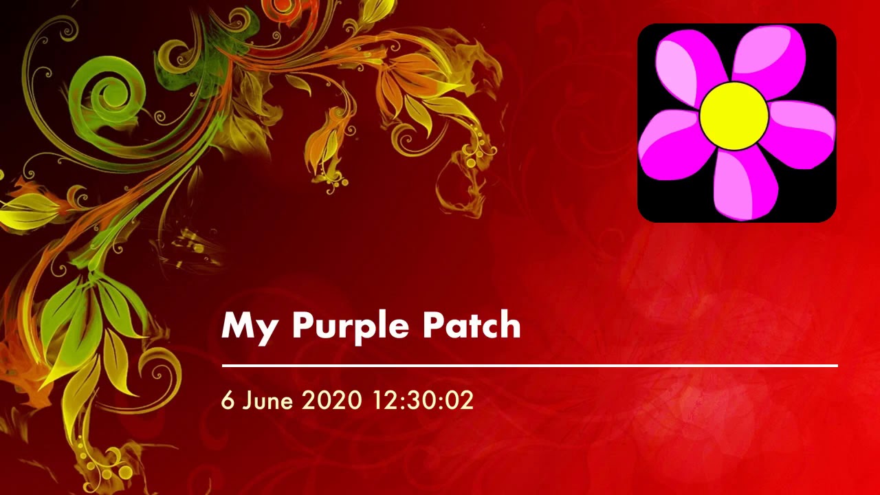 My Purple Patch - YouTube